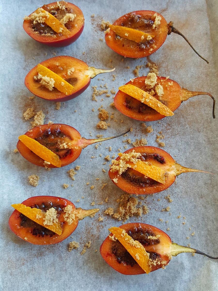 Cinnamon Baked Tamarillos - Shared Kitchen
