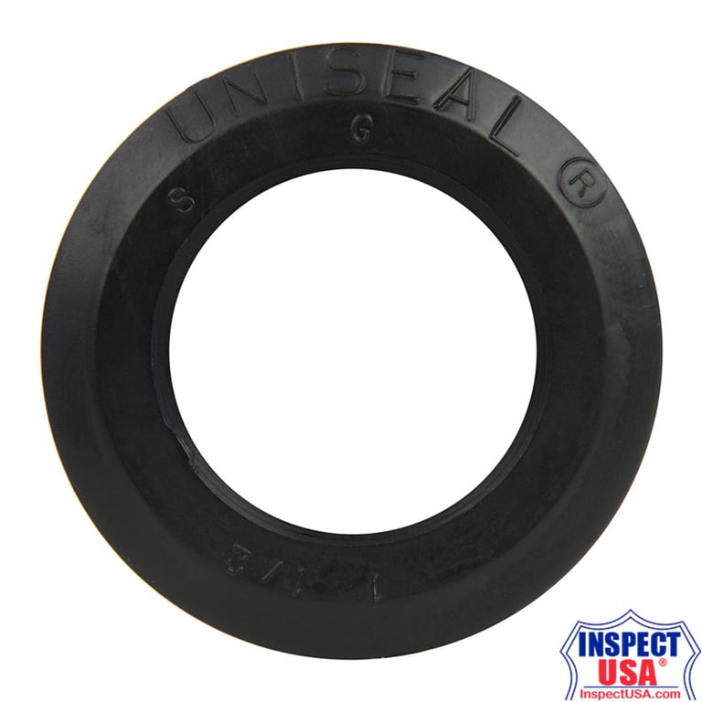 1-1/2" Black Uniseal Pipe-to-Tank Seal | Inspect USA