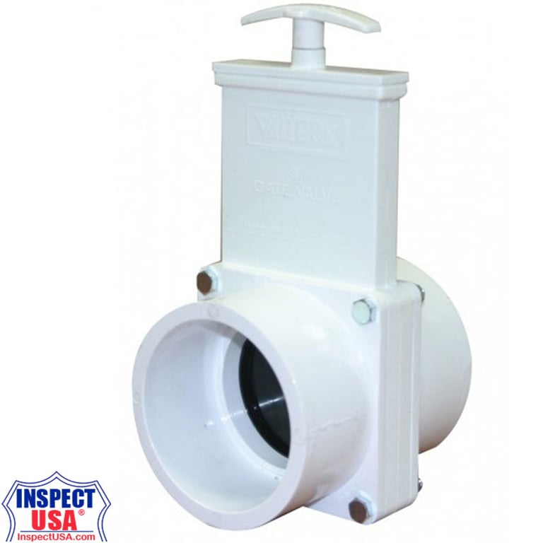 3 inch PVC Gate Valve (79192) with SLIP Female Connection | Inspect USA