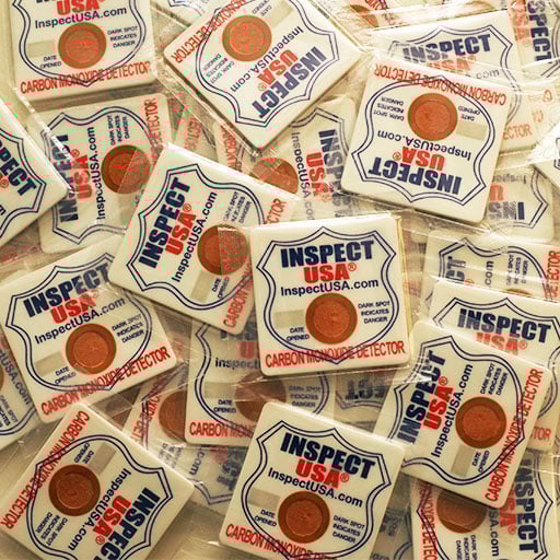 Carbon Monoxide Safety Badge (cP1-100) CO Gas Detector 100/Pack ...