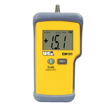 Digital Manometer 20 inch WC Single Input (EM151) Ruggedized Housing ...