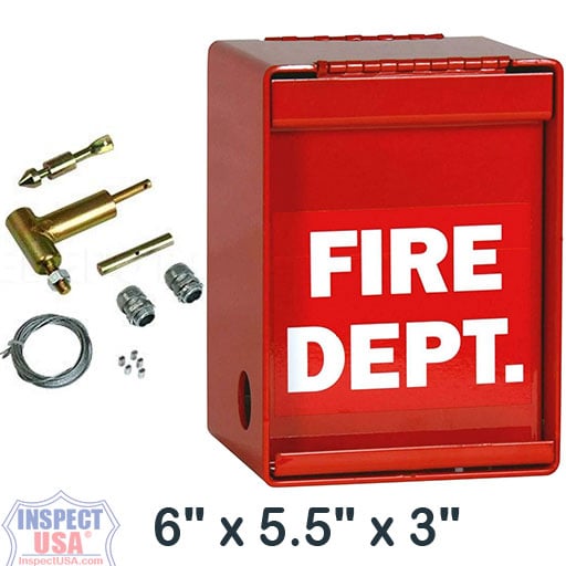 Fire Department Gate Chain Release (M2070) Red Fire Box 6x5x3 ...