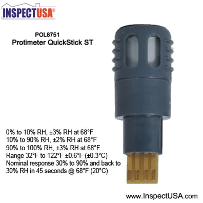 Protimeter QuikStick ST 0-100% RH Fast Response (POL8751) | Inspect USA