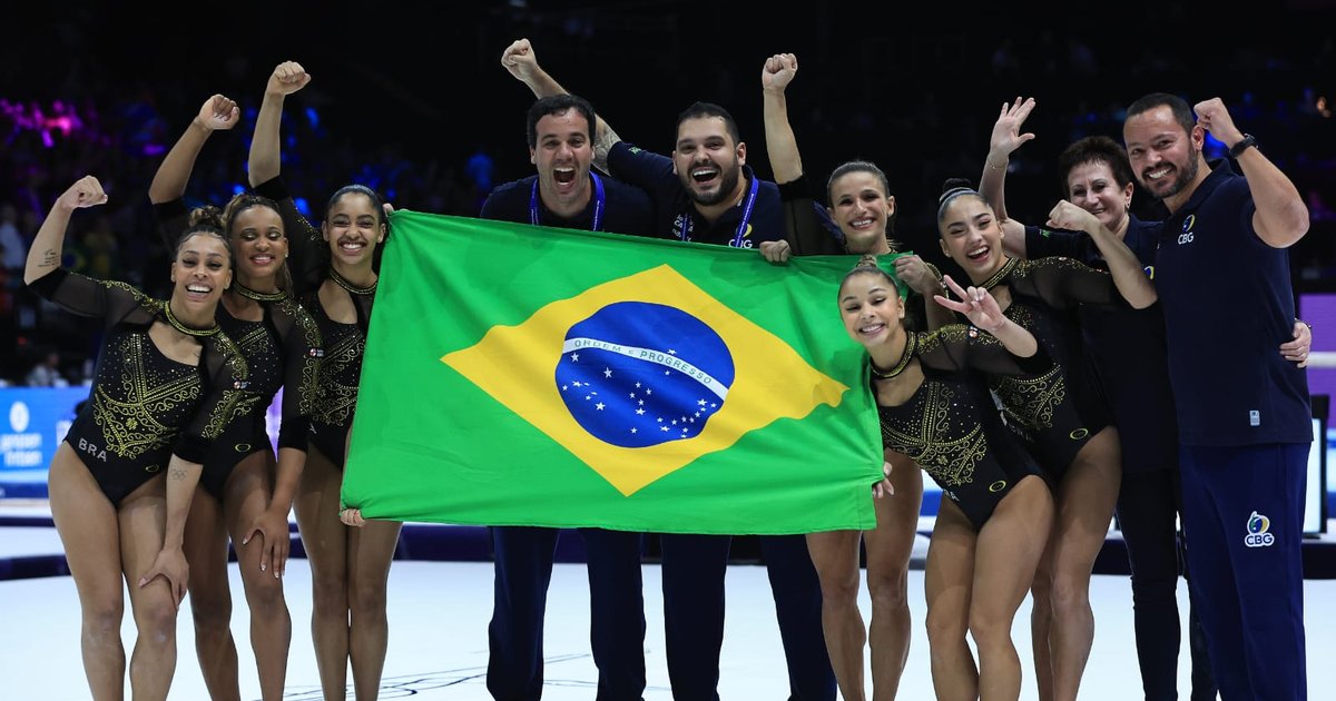 Brasil conquista prata inédita no Mundial de Ginástica Artística