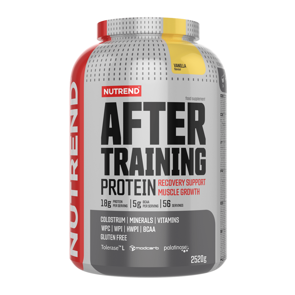 After Training Protein, 2520 g, Vanilla, Whey Protein | Nutrend.eu After Training Protein, 2520 g, Vanilla, Whey Protein | Nutrend.eu