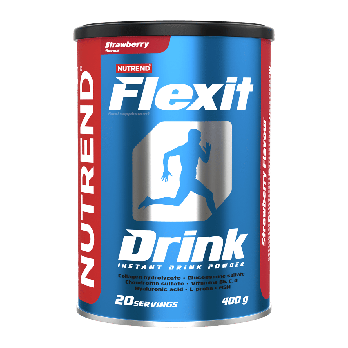 Flexit Drink, 400 g, Truskawka, Stawy | Nutrend.pl