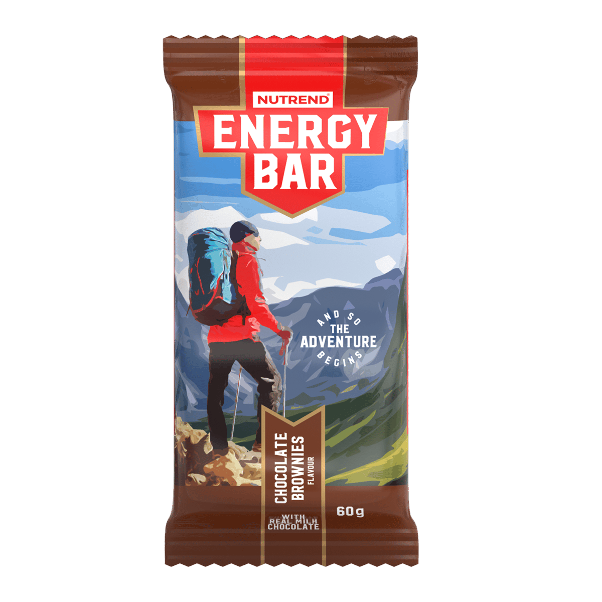 Energy Bar, 60 g, Chocolate Brownies, Energy Bars | Nutrend.eu