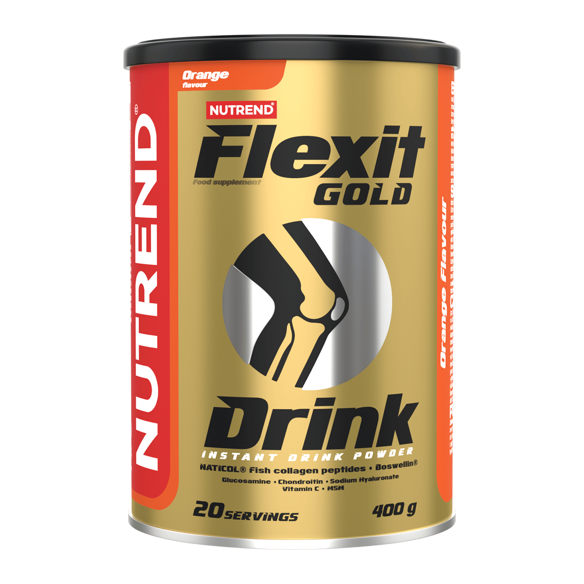 Flexit Gold Drink, 400 g, Orange, Joint care instant drink | Nutrend.eu
