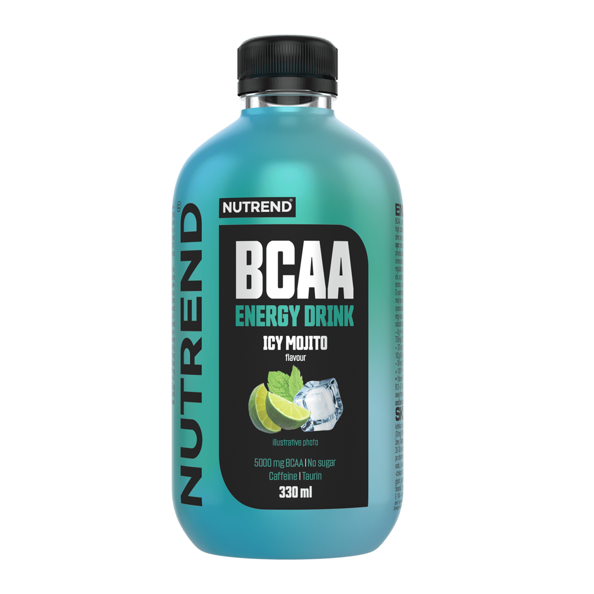 BCAA Energy Drink, 330 ml, Icy Mojito, BCAA energy drink | Nutrend.eu