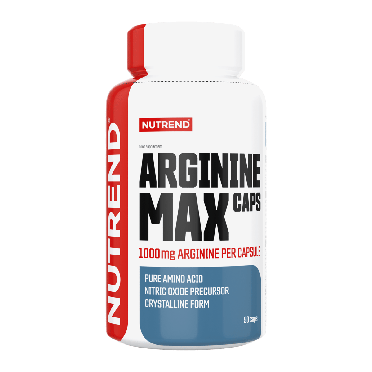Arginine Max Caps, 90 caps, 1000 mg L-arginine per capsule | Nutrend.eu