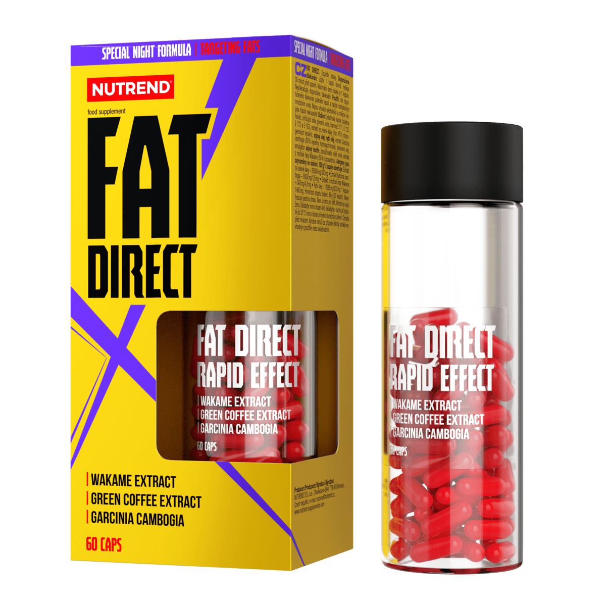 Fat Direct, 60 caps, No Flavour, Night fat burner | Nutrend.eu
