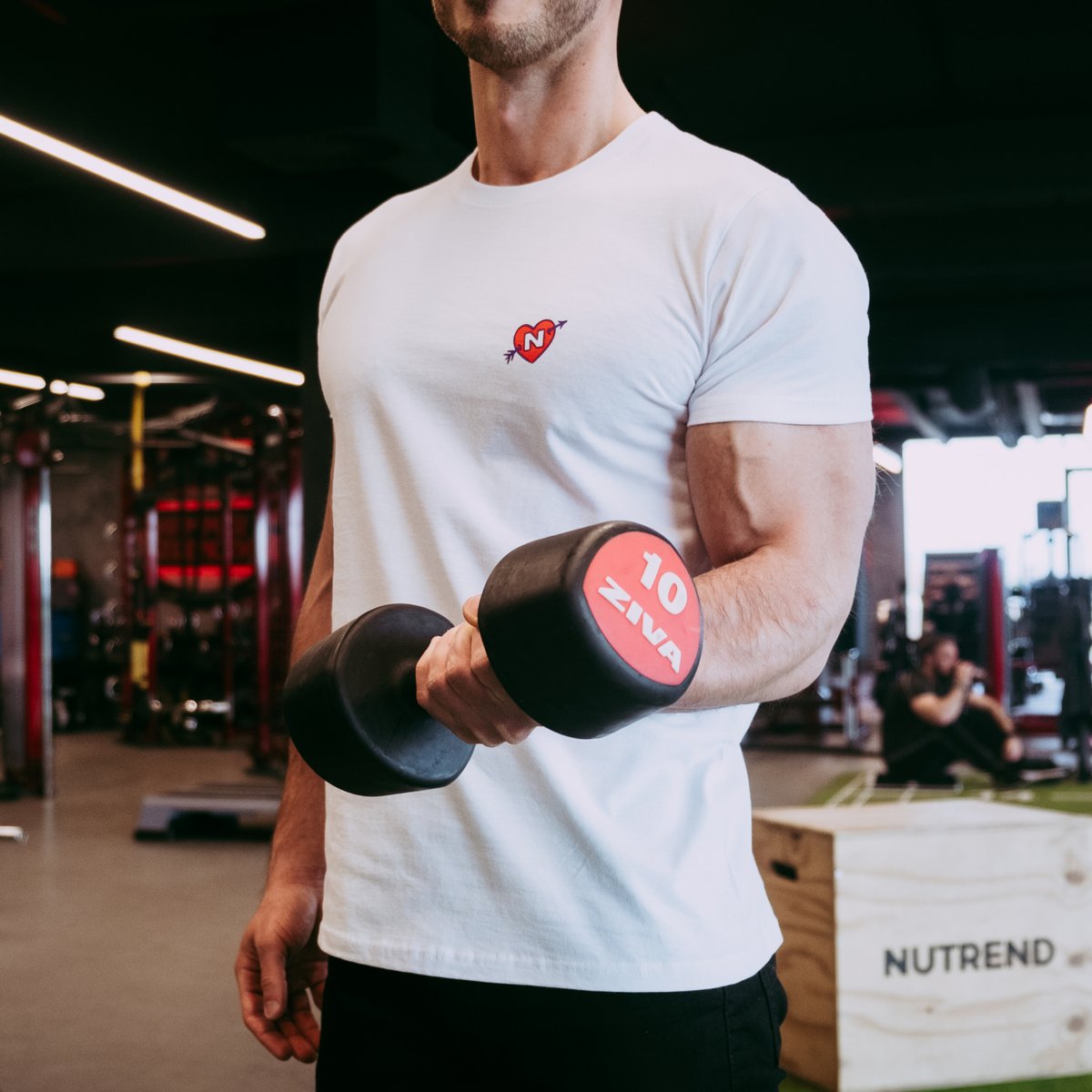 T-shirt Pump Yourself Up, Men (white), M, Clothing | Nutrend.eu