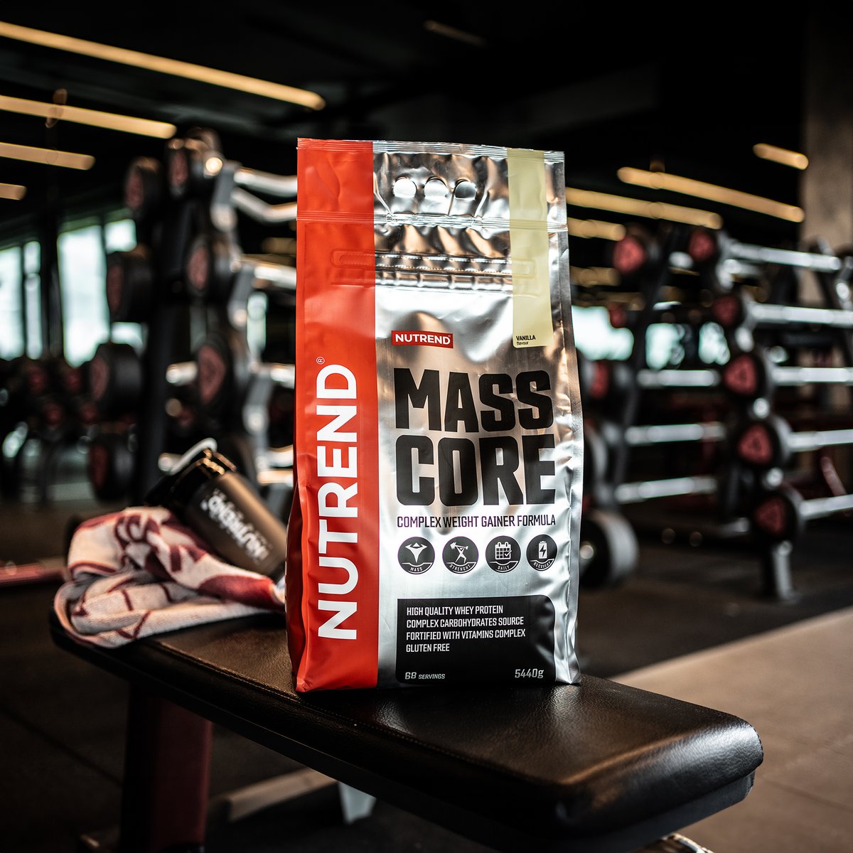 Mass Core, 80 g, Chocolate & Cocoa, Mass Gainers | Nutrend.eu