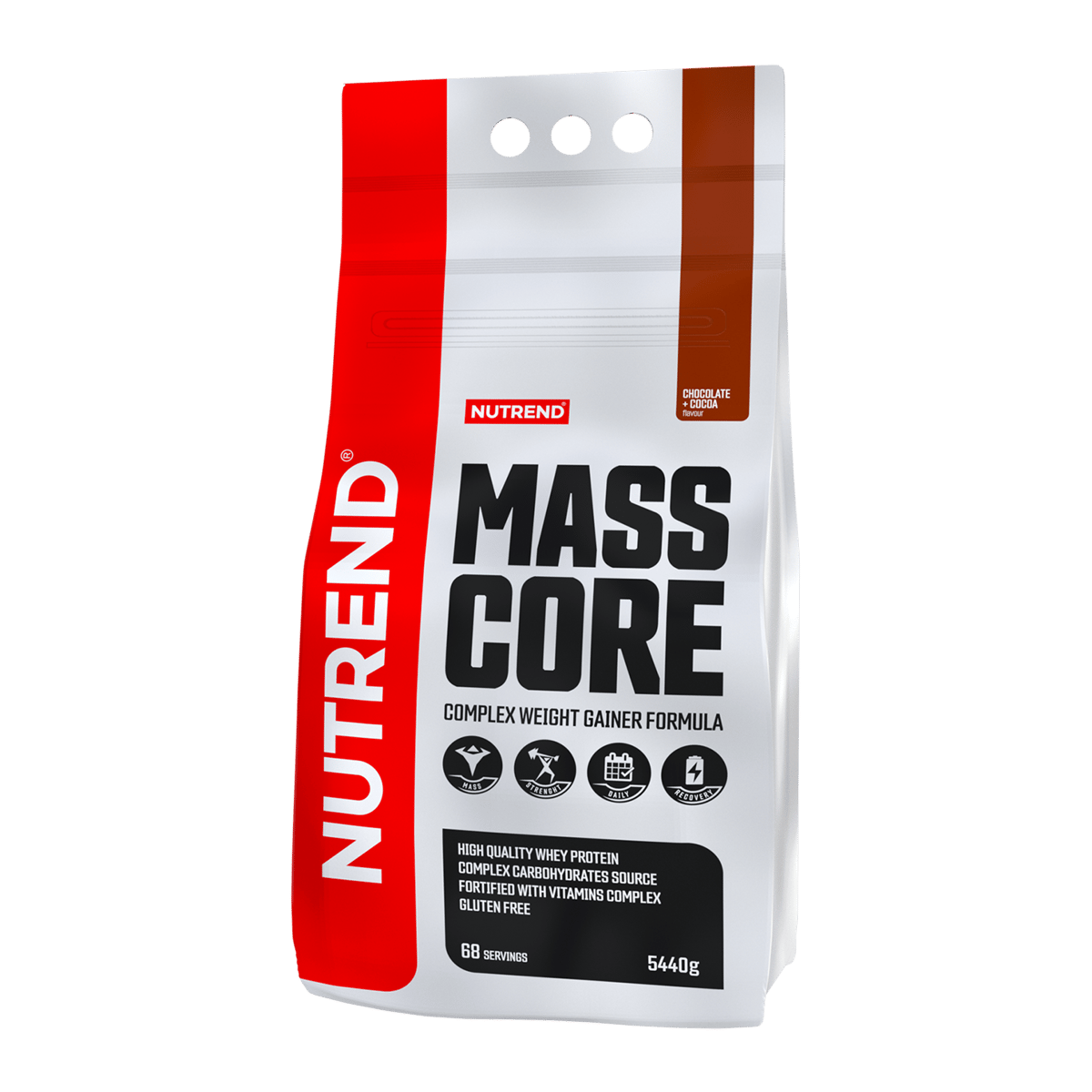 Mass Core, 5440 g, Chocolate & Cocoa, Mass Gainers | Nutrend.eu
