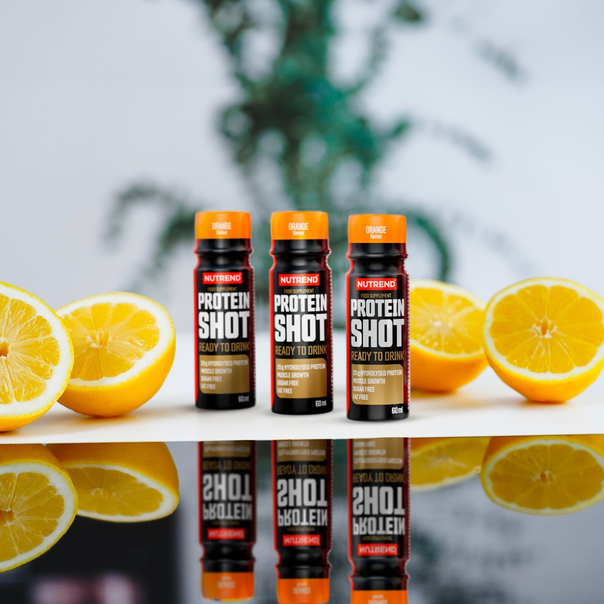 Protein Shot, 60 ml, Orange, Hydrolysed protein in a shot | Nutrend.cz