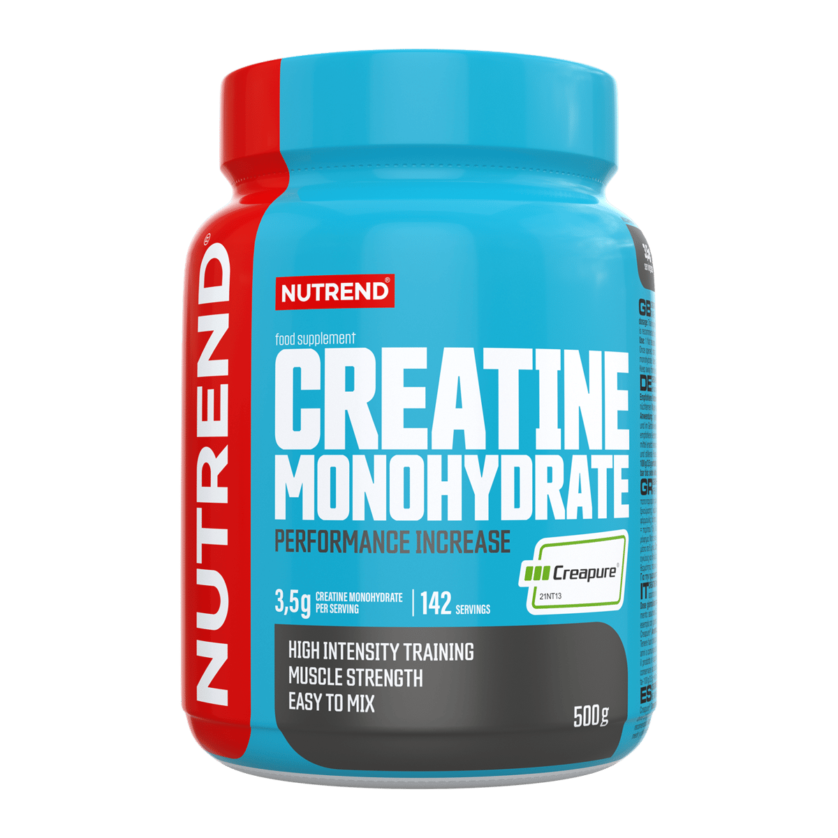 Creatine Monohydrate Creapure®, 500 g, No Flavour, Creatine | Nutrend.eu