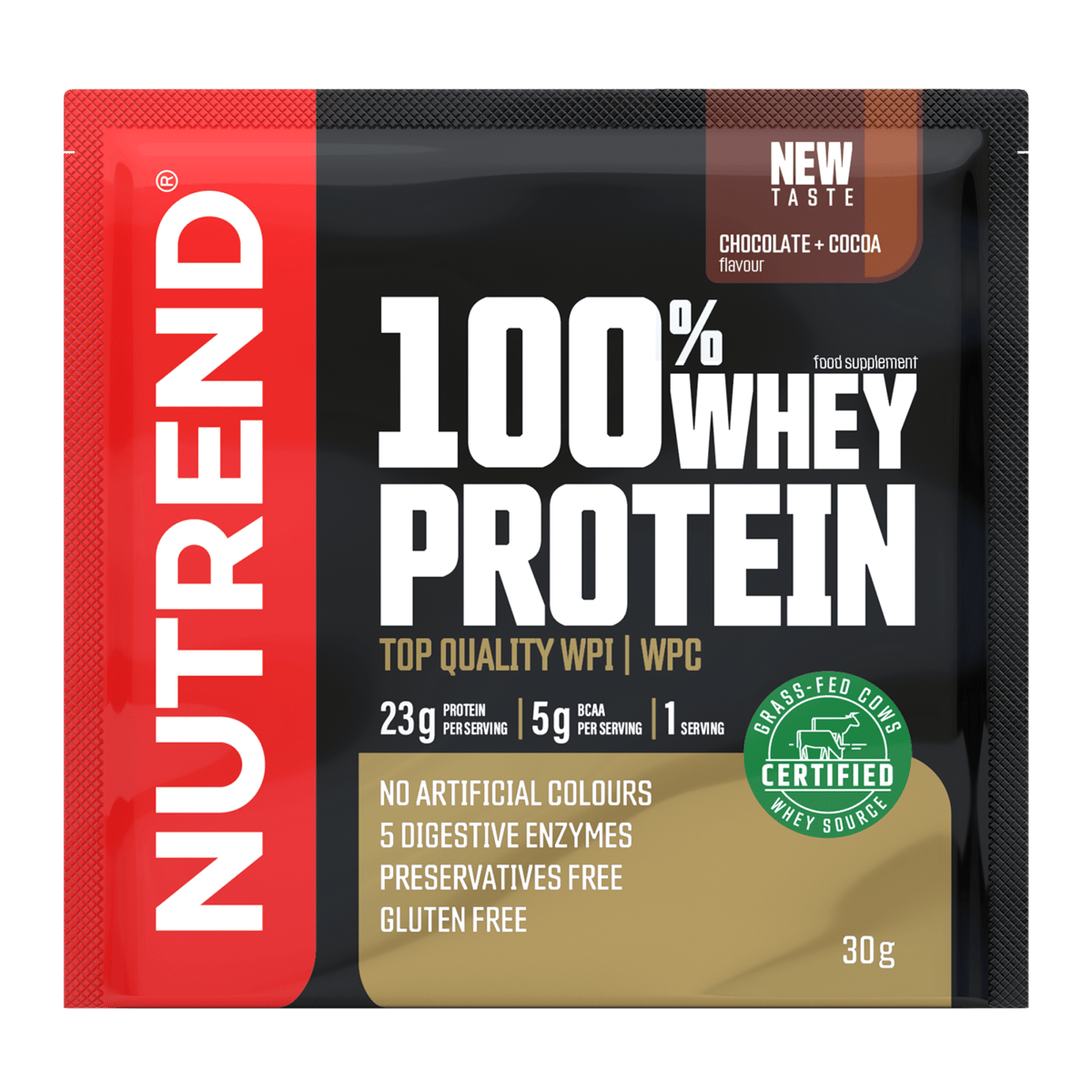 100% Whey Protein, 30 g, Chocolate & Cocoa, Premium whey protein ...