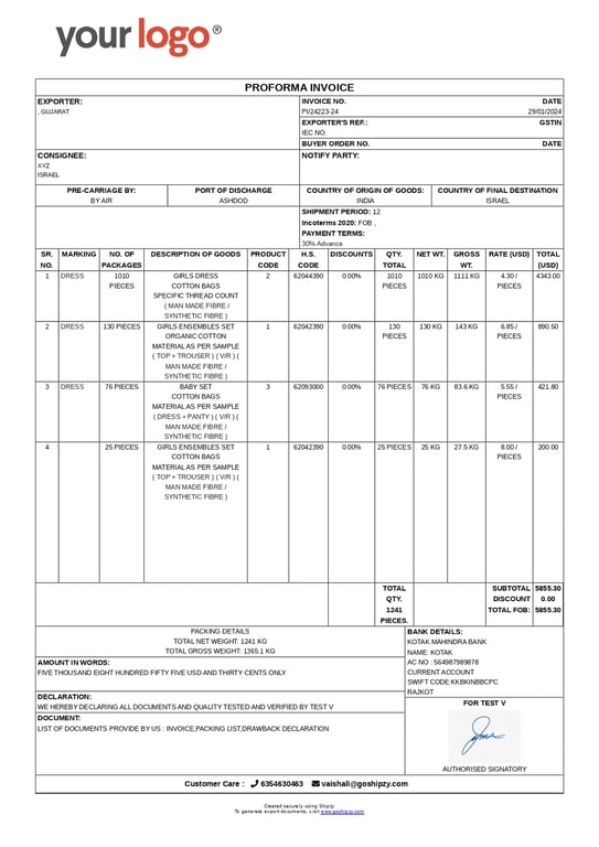Textiles & garments export management software | shipzy