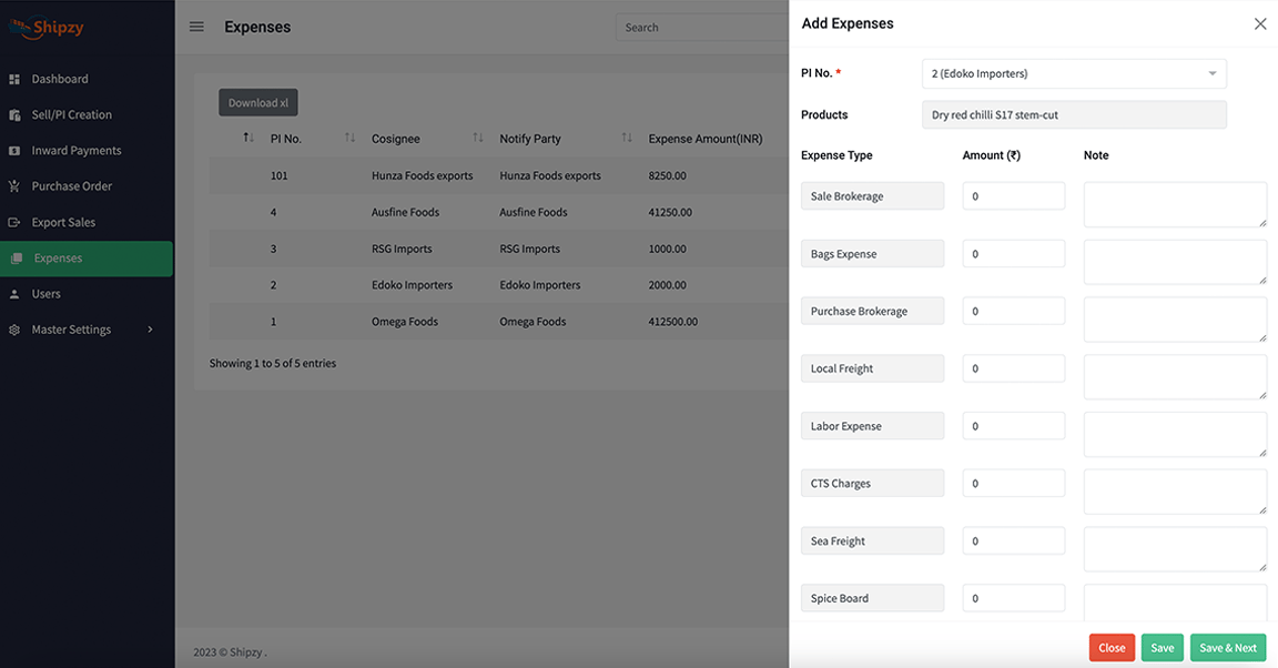 Shipment/Port Stuffing Status - Track Your Export Order | Shipzy