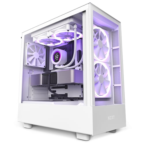 Gabinete NZXT H5 Elite / Blanco / C/Ventana / Midi-Torre / Cristal ...