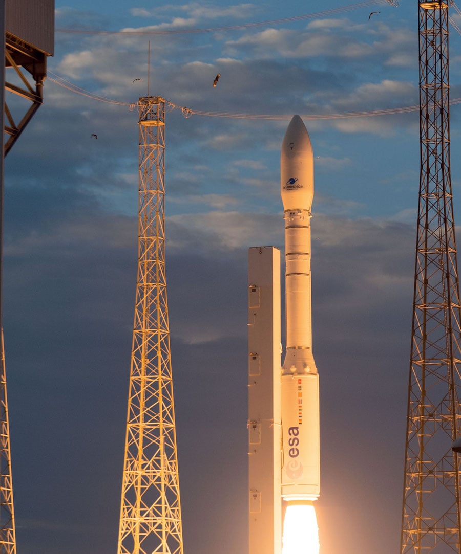 Europe’s Vega Rocket Launch With UAE Satellite Fails | Courthouse News ...