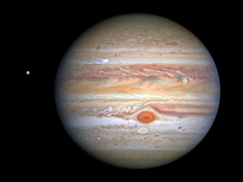 Jupiter, Enticing Moon Europa Star in New Hubble Photo | Courthouse ...