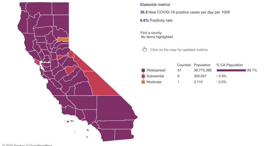 Californians Face Threat of New Lockdown as Covid Cases Break Records ...