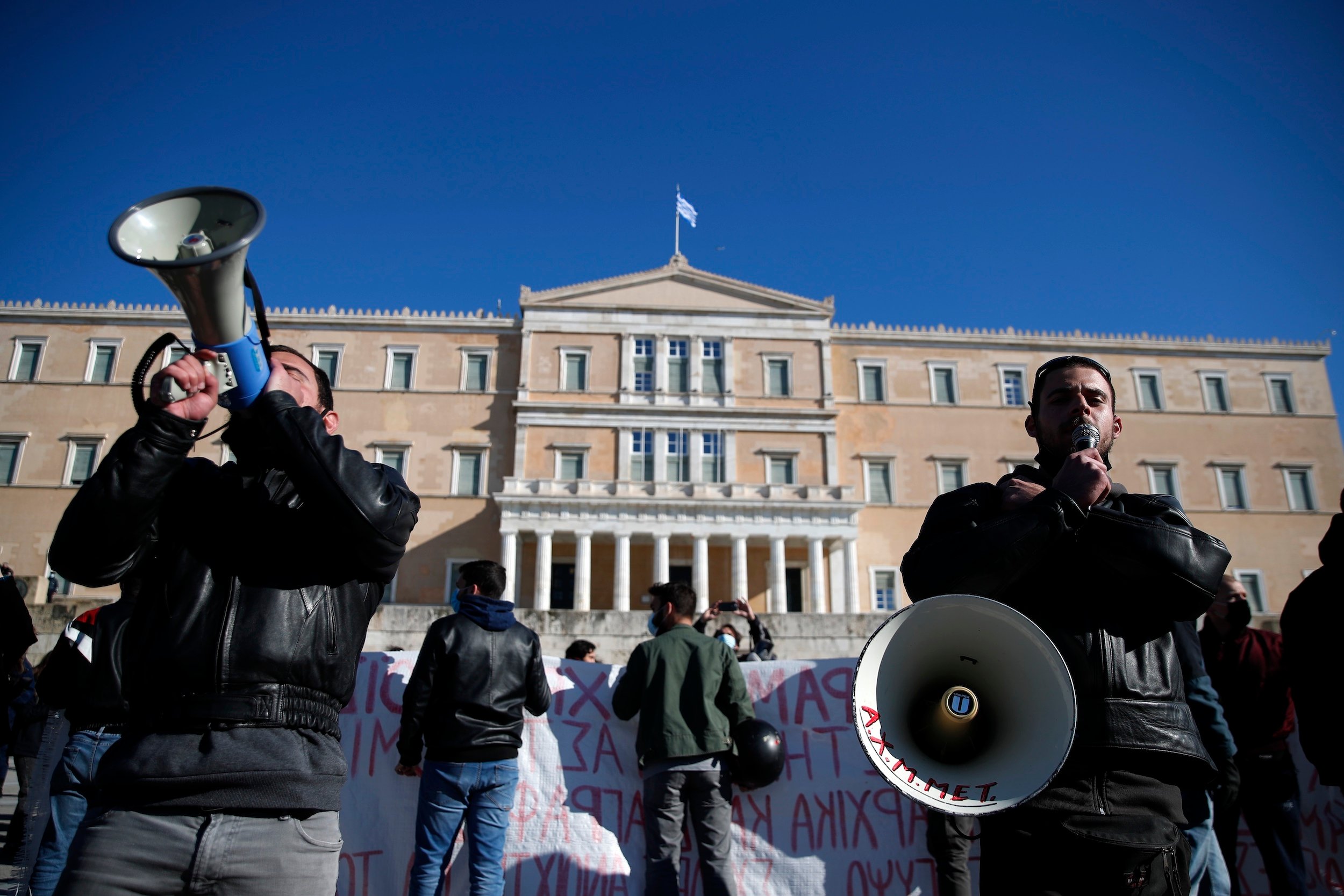 Greek Students, Teachers Defy Weeklong Ban on Protests | Courthouse ...