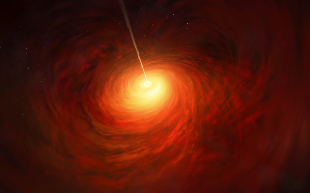 Astronomers Capture Magnetic Fields Around Massive Black Hole ...
