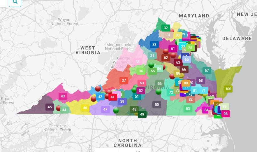 Mixed reaction to new Virginia districts drawn by court-appointed ...