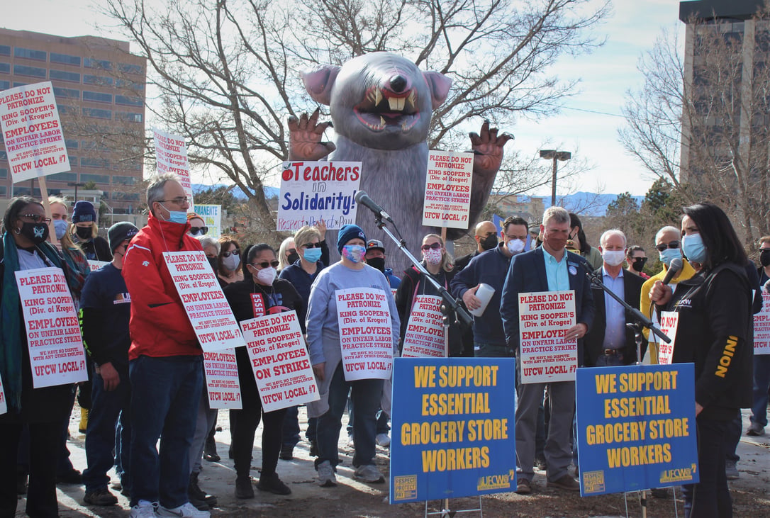 Supermarket chain claims union strike is disrupting business ...