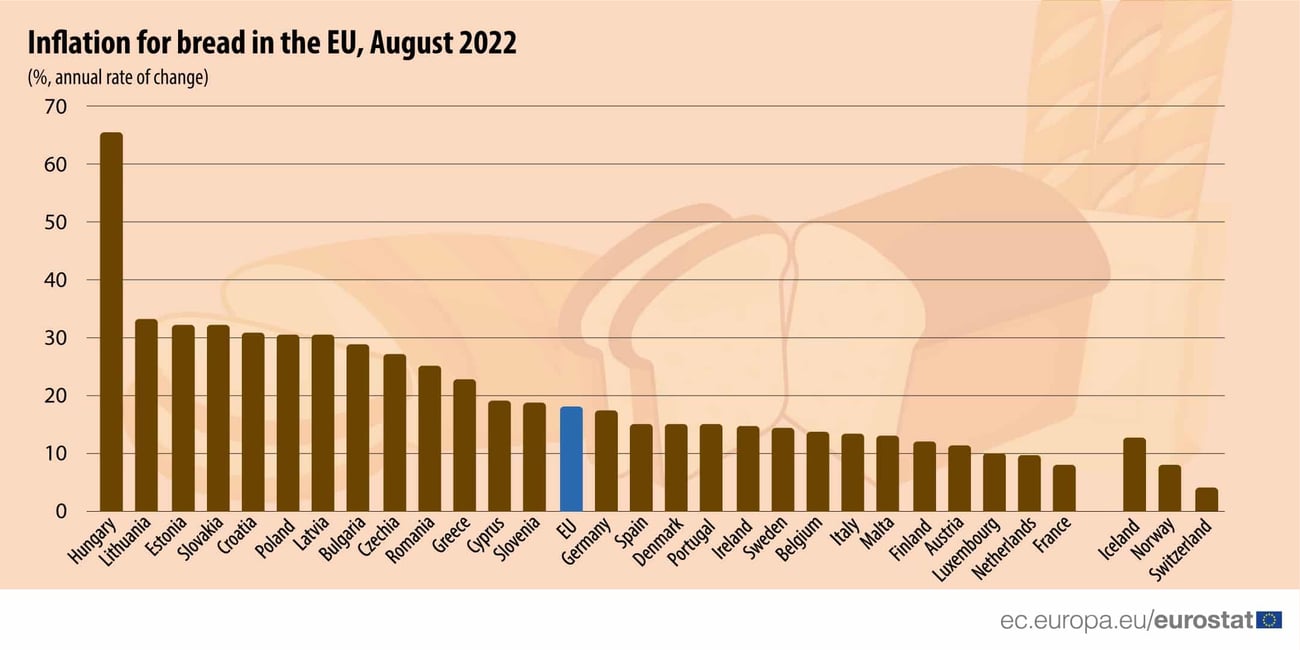 Bread prices hit all-time high in EU as war disrupts food supply ...