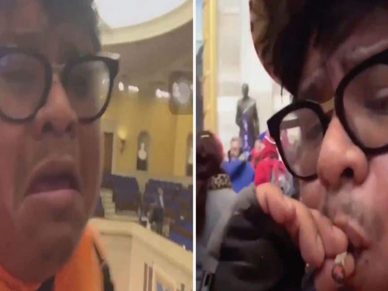 Capitol rioter who smoked pot in Rotunda pleads guilty | Courthouse ...