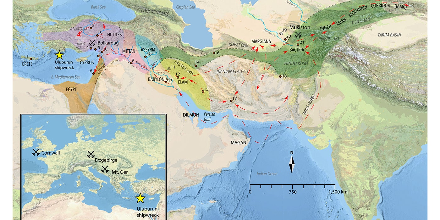 Tin from Bronze Age shipwreck reveals complex trade network ...