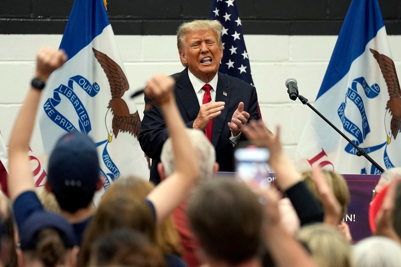 Trump airs grievances at Iowa town hall | Courthouse News Service