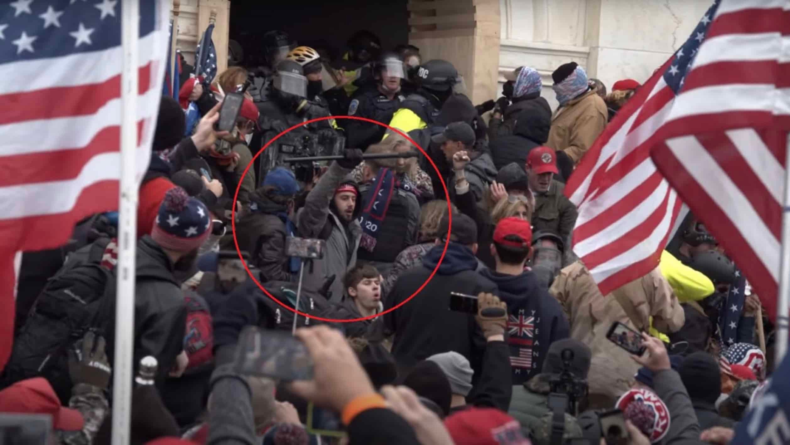 Prison ordered for Capitol rioter who beat police officer with baton ...