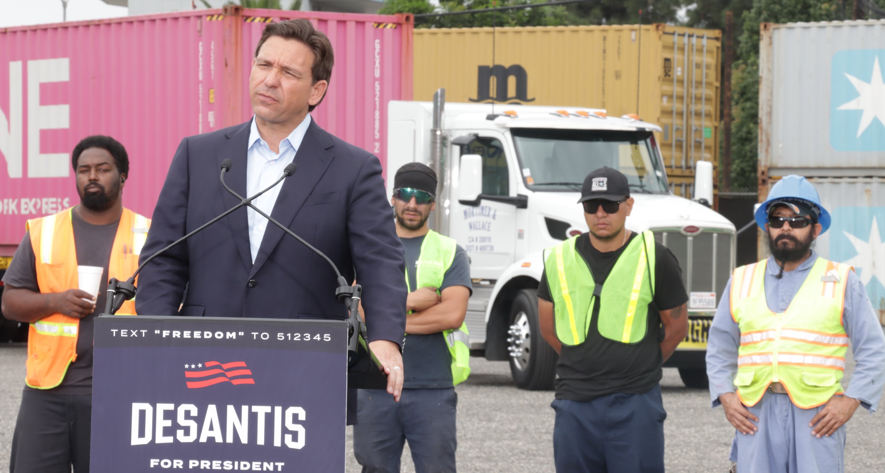 DeSantis attacks diesel truck regulations, promises to deport millions ...