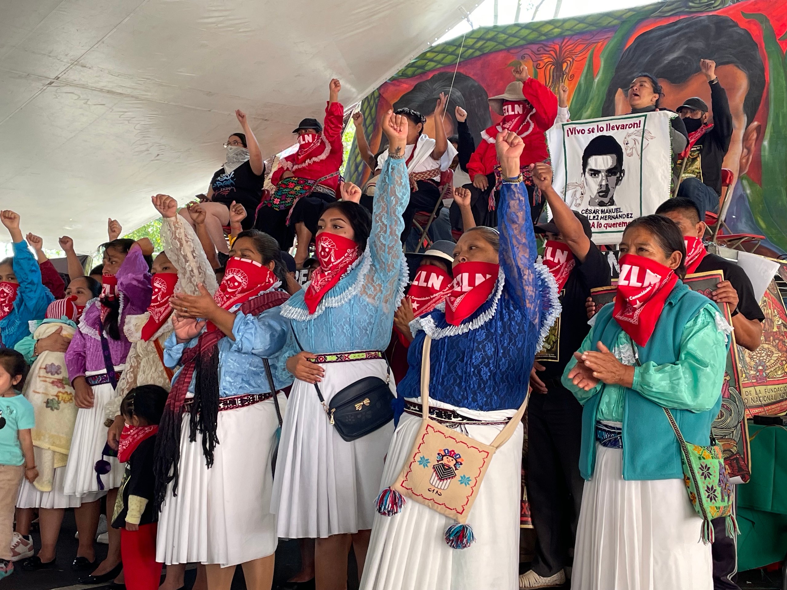 Indigenous groups celebrate three years of occupying government offices ...