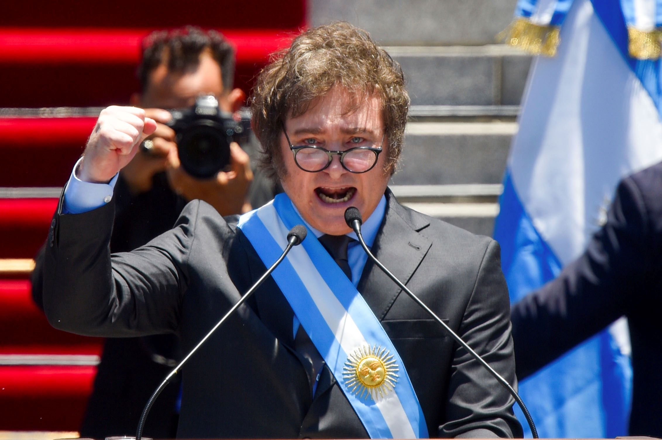 Javier Milei declares a ‘new era’ for Argentina at presidential ...