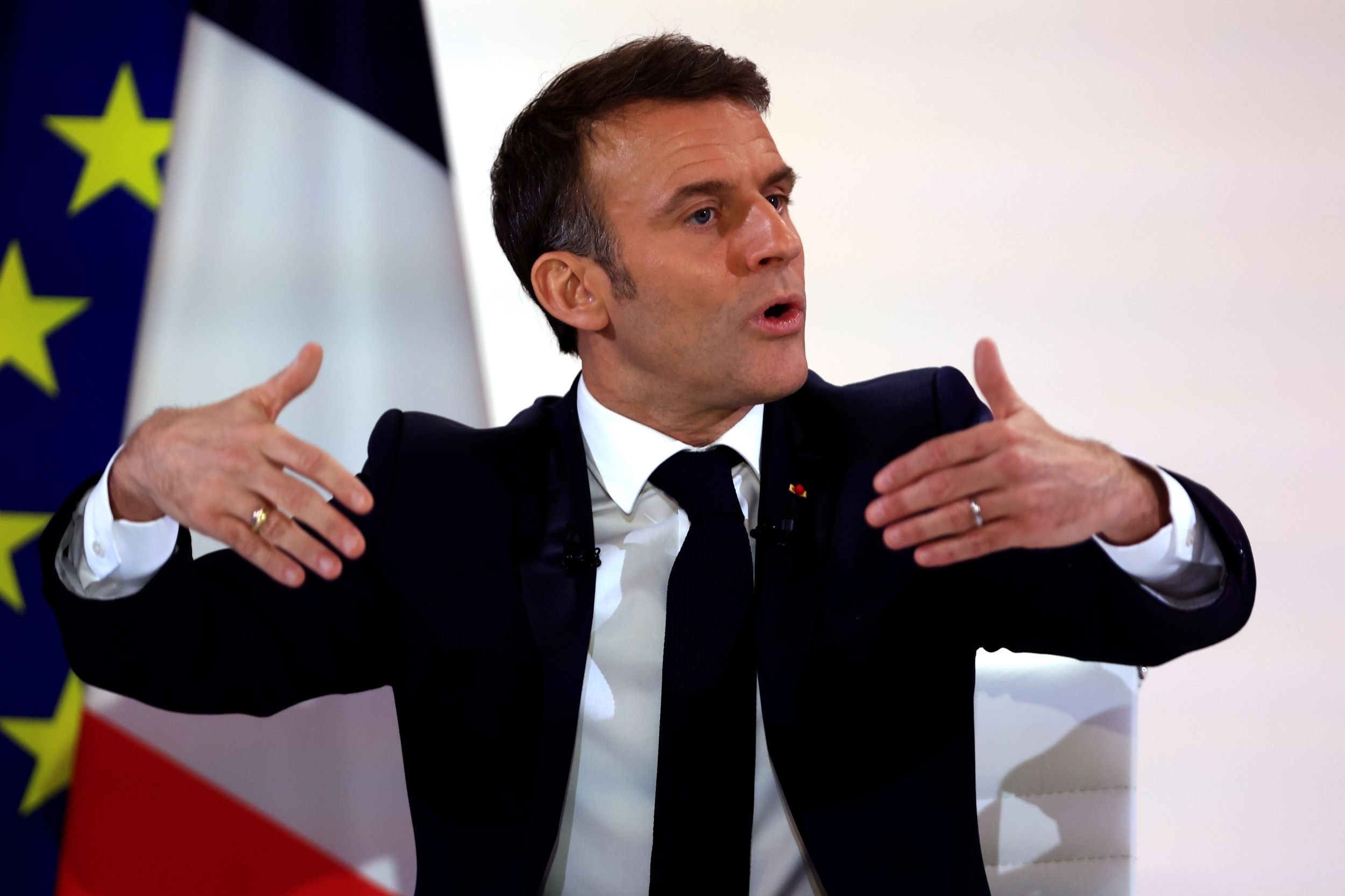 Calling for ‘civic rearmament,’ Macron turns right with school uniforms ...