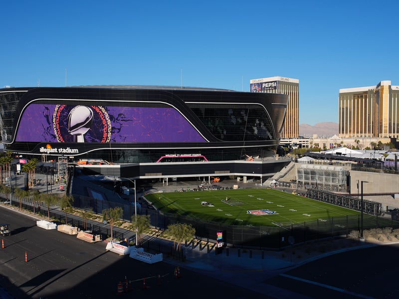 Allegiant Stadium's roll-out field, space station look to be center ...