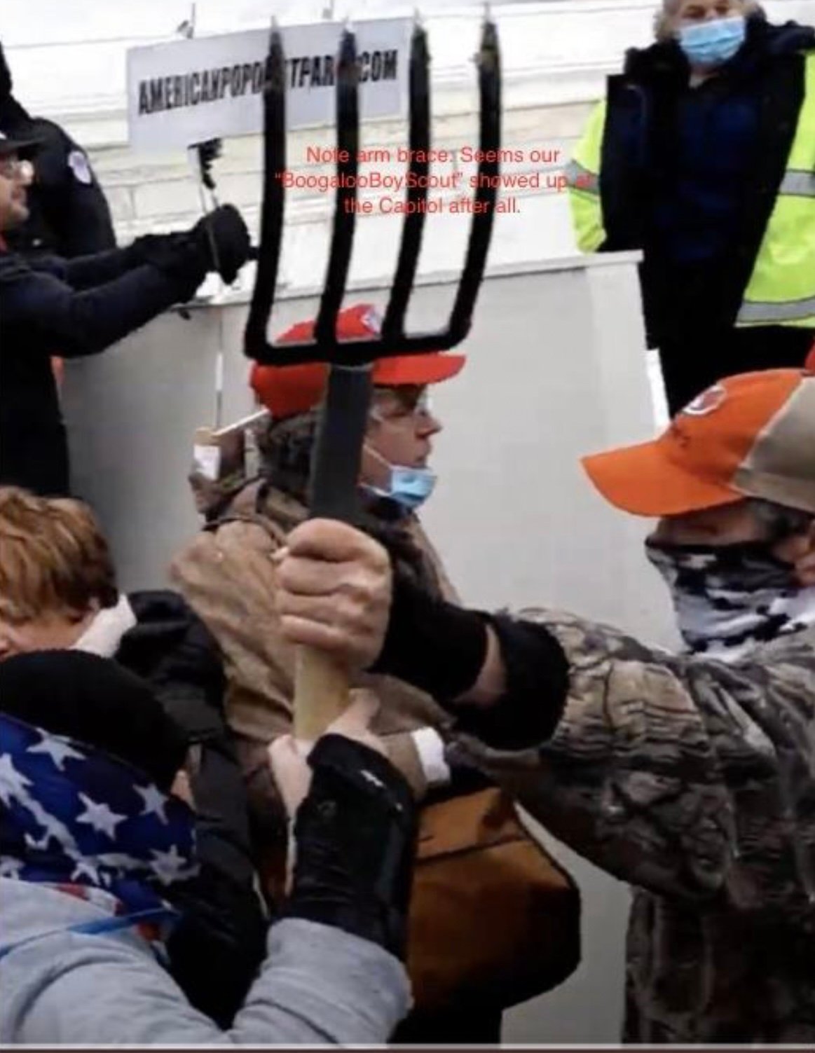 Pitchfork-wielding Capitol rioter sentenced to 70 months prison ...