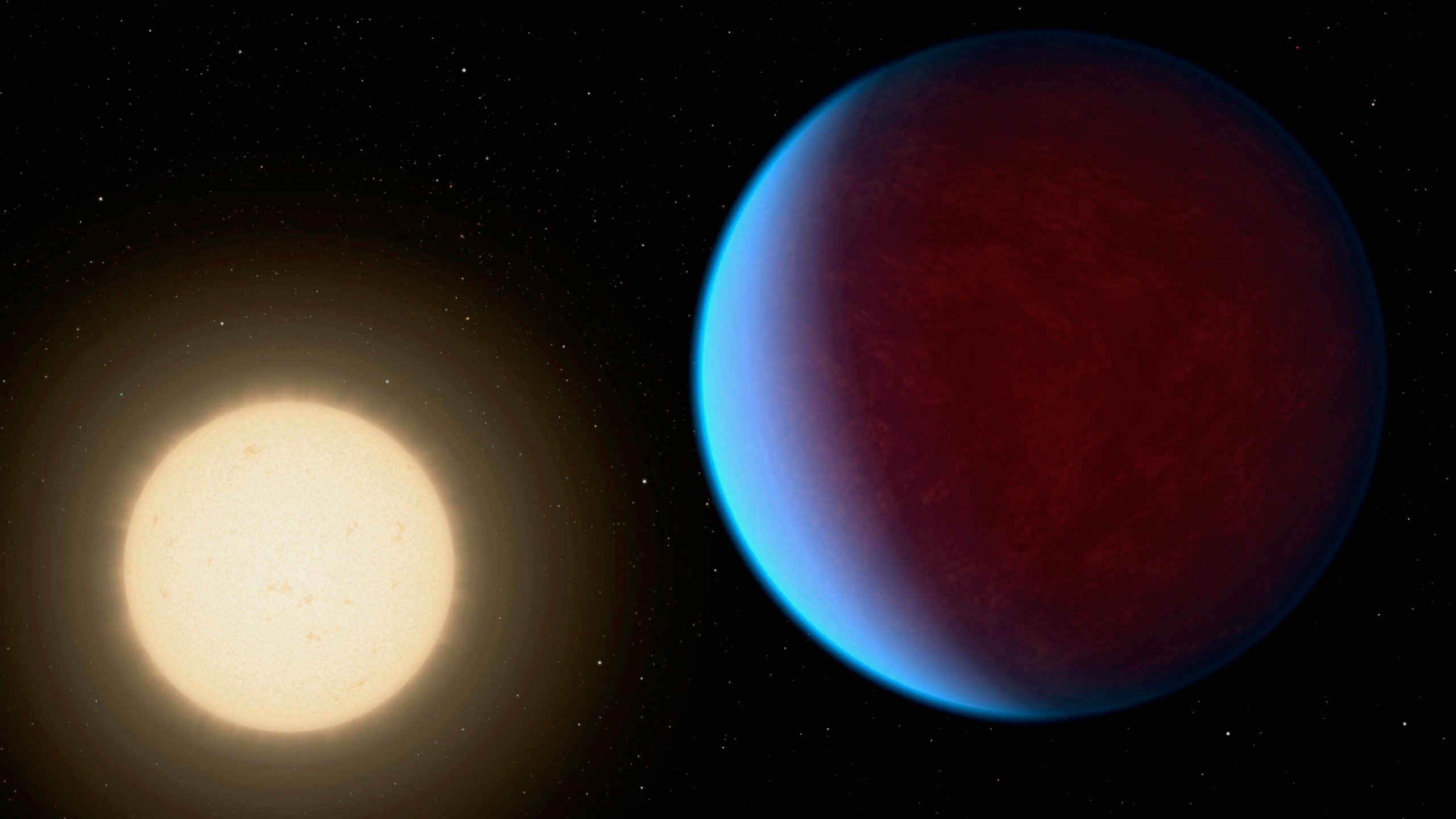 A scorching, rocky planet twice Earth’s size has a thick atmosphere ...