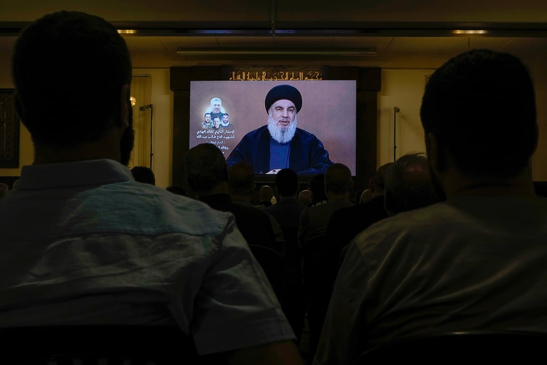 The leader of Lebanon's militant Hezbollah group warns archenemy Israel ...