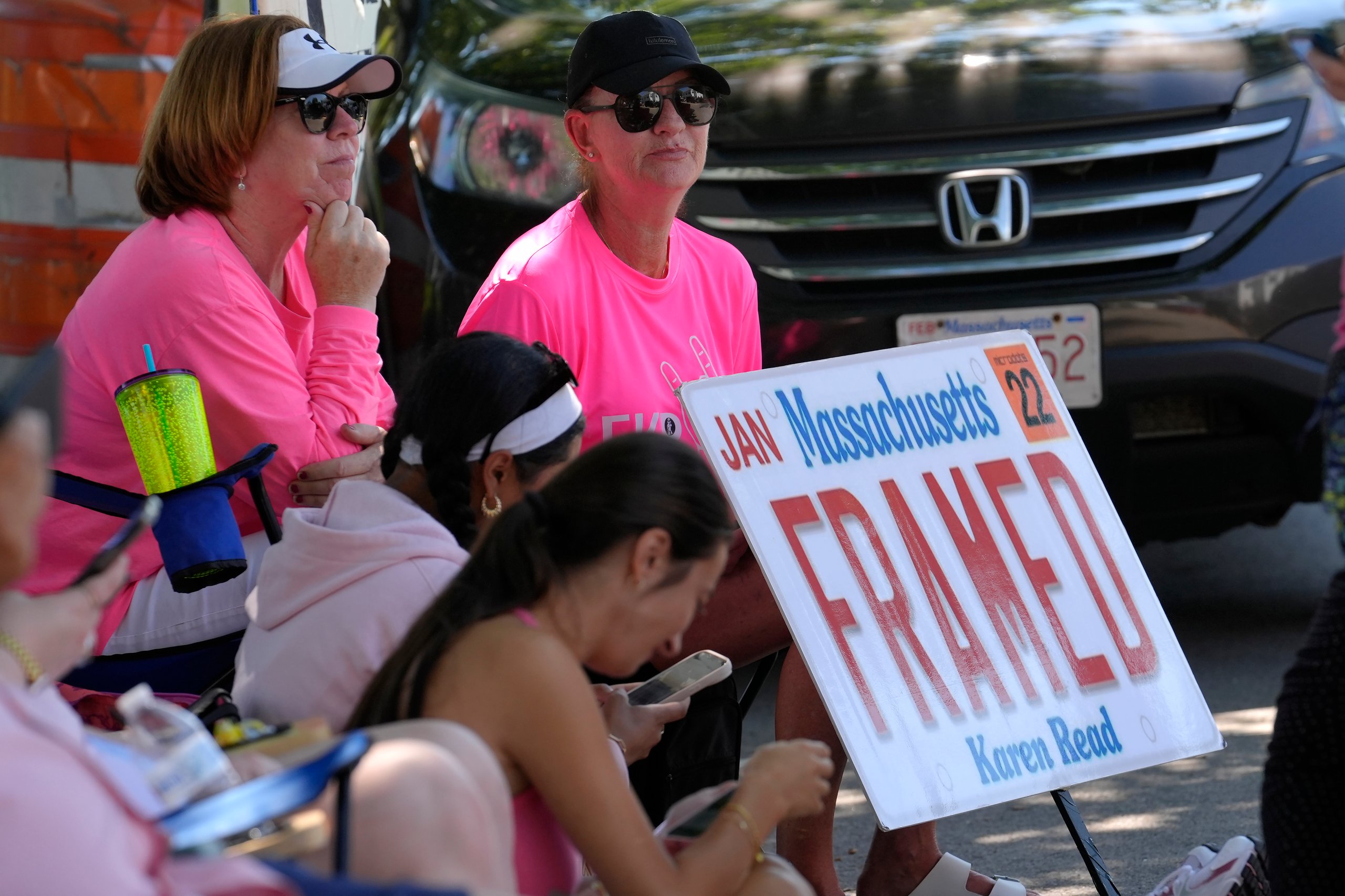 Karen Read protesters win round over courthouse buffer | Courthouse ...
