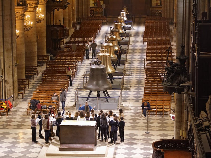 Eight bells return to belfry of Notre Dame in Paris | Courthouse News ...