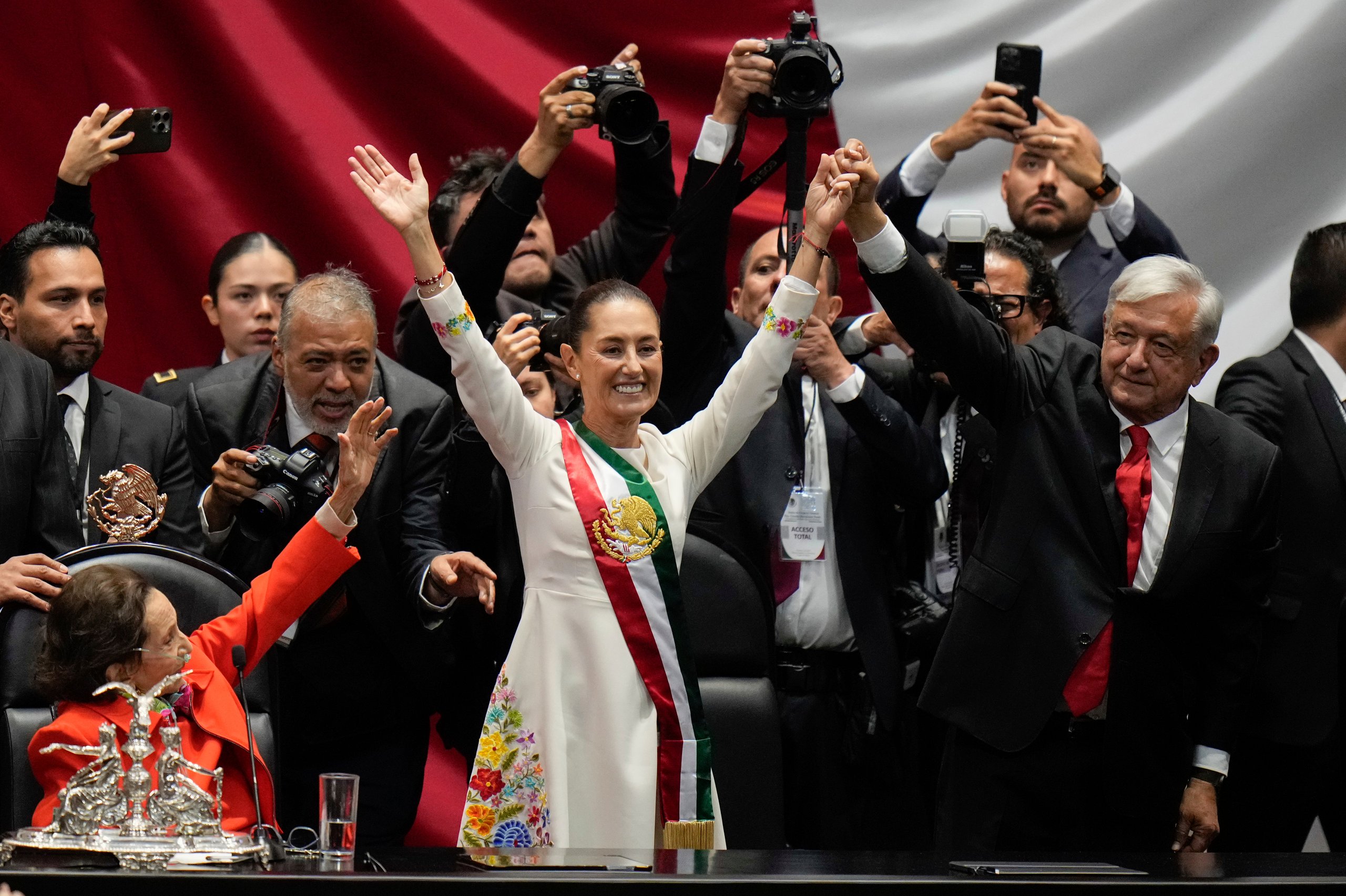 Claudia Sheinbaum, first female president in Mexico’s history, sworn ...
