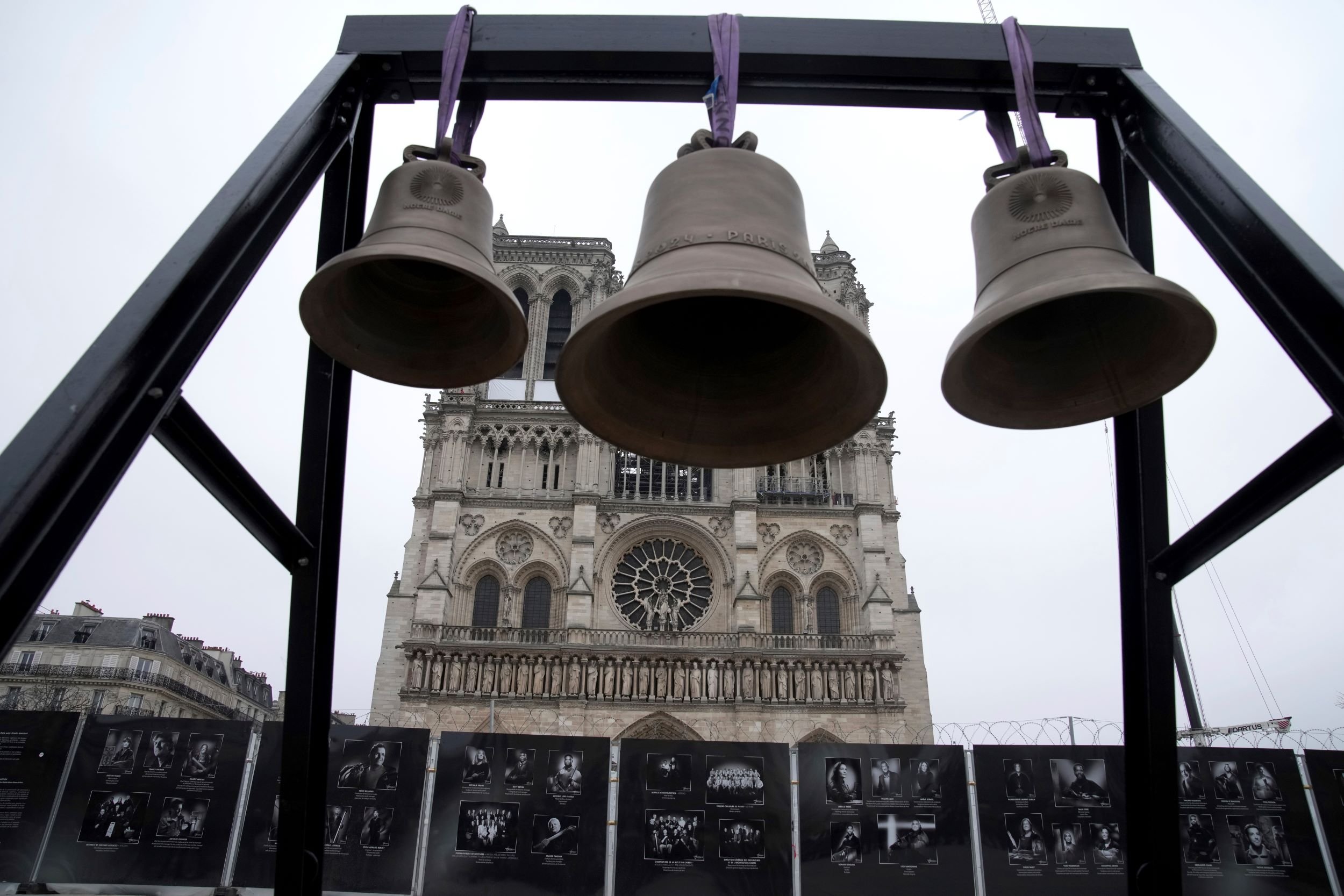 Notre Dame bells ring out in Paris for first time since 2019 fire ...