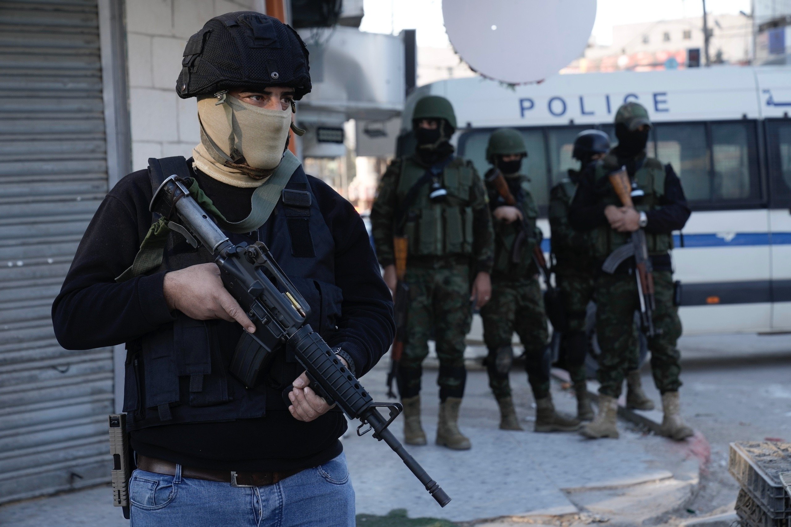 Palestinian security forces launch a rare crackdown on militants in the ...