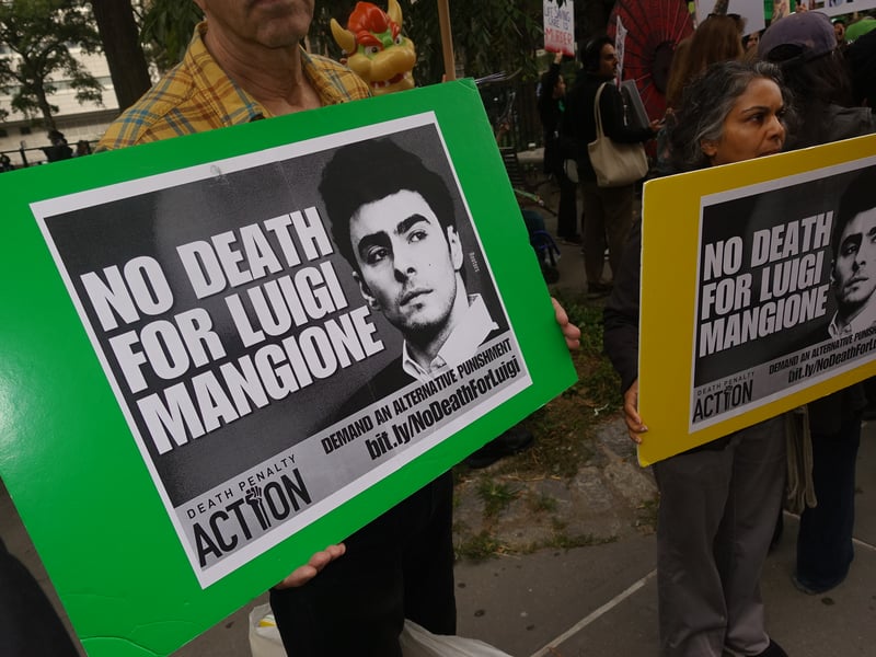 Luigi Mangione slams 'Marvel movie' perp walk in bid to block death ...
